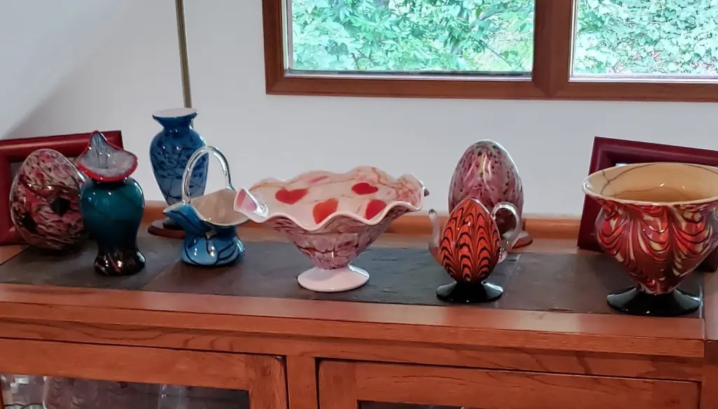 Collection of Fenton Art Glass Is Full of Colorful and Unique Pieces ...